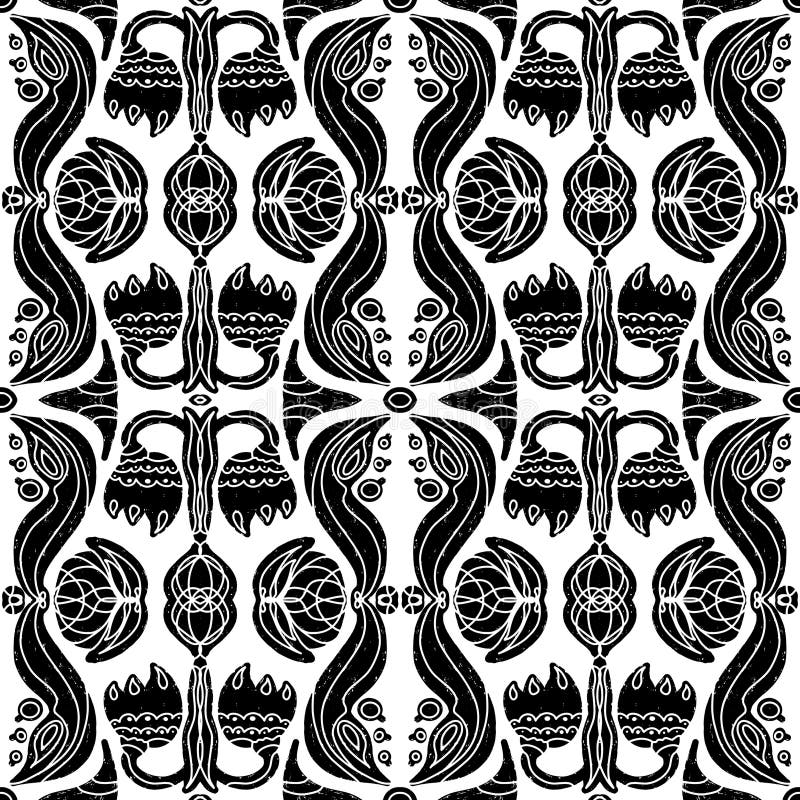 Abstract Grunge Texture Stylized Pattern Stock Illustration ...