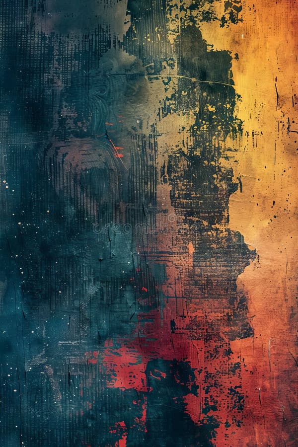 Abstract Grunge Texture with Vibrant Colors and Distressed Patterns in ...