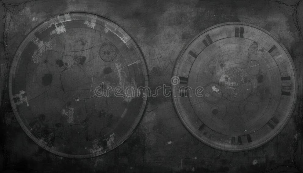 Abstract Grunge Textures with Circular Patterns and Dark Background ...