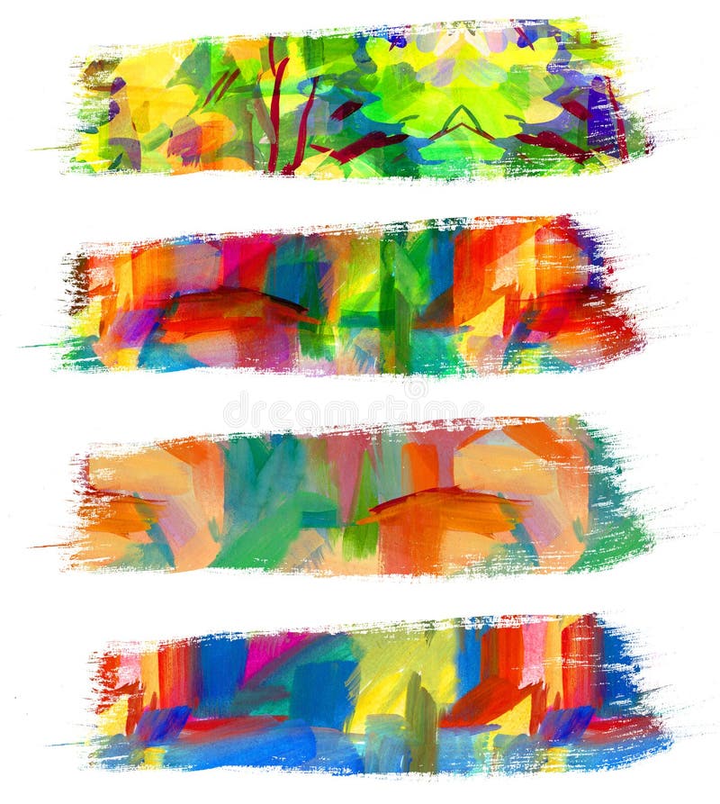 Abstract guasch painting stock illustration. Illustration of handdrawn ...