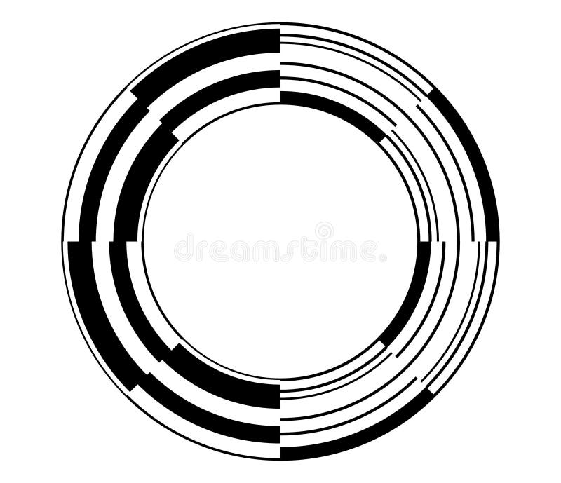 Abstract GUI, UI Geometric Circle Element Stock Vector - Illustration ...