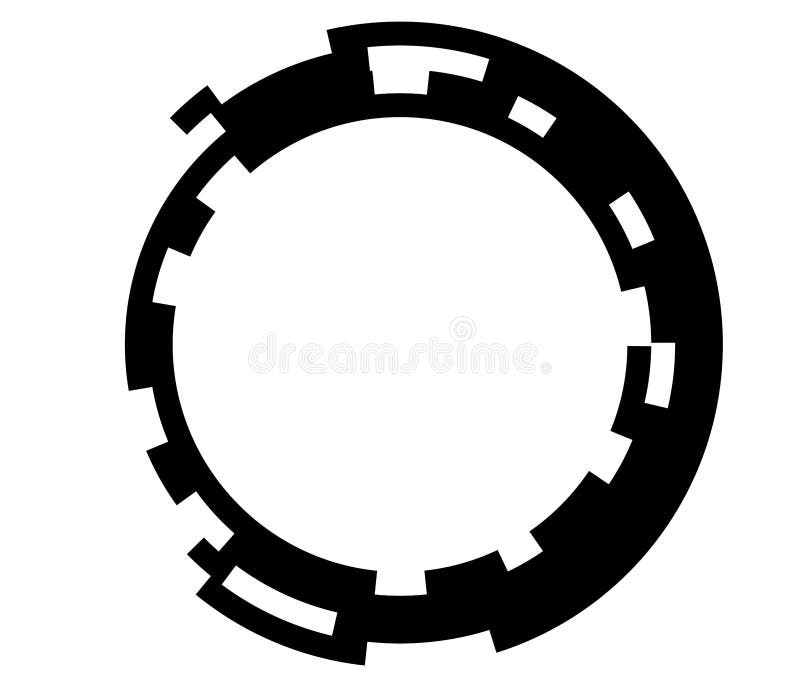 Abstract GUI, UI Geometric Circle Element Stock Vector - Illustration ...