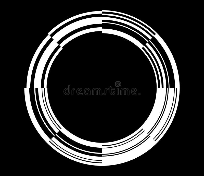 Abstract GUI, UI Geometric Circle Element Stock Vector - Illustration ...