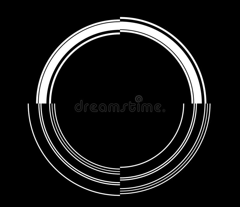 Abstract GUI, UI Geometric Circle Element Stock Vector - Illustration ...