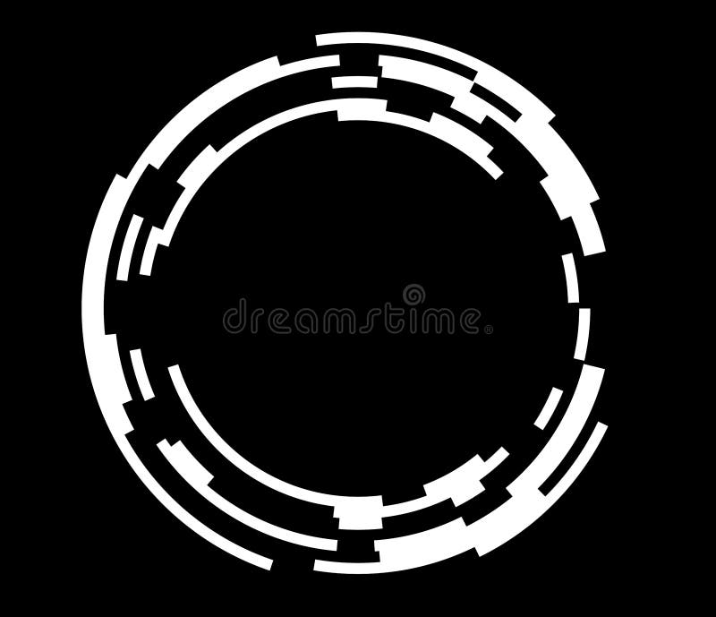 Abstract GUI, UI Geometric Circle Element Stock Vector - Illustration ...