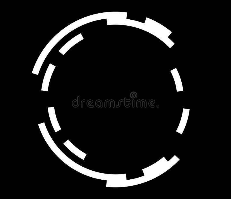 Abstract GUI, UI Geometric Circle Element Stock Vector - Illustration ...