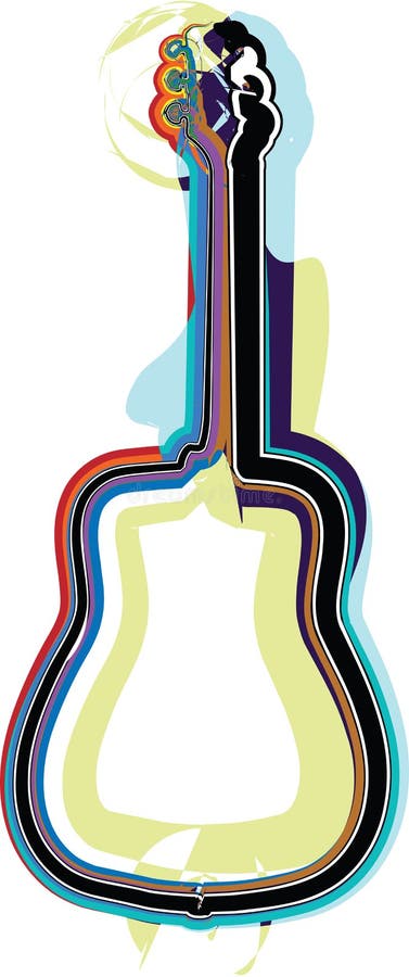 Abstract guitar stock vector. Illustration of elegance - 16948057
