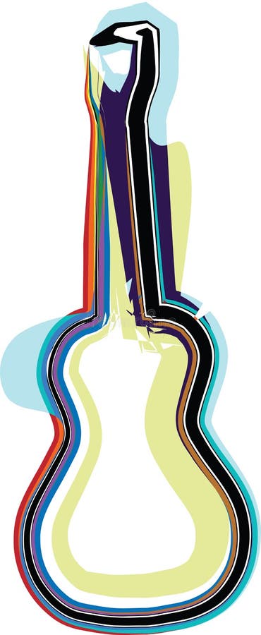 Abstract guitar stock vector. Illustration of elegance - 16948057