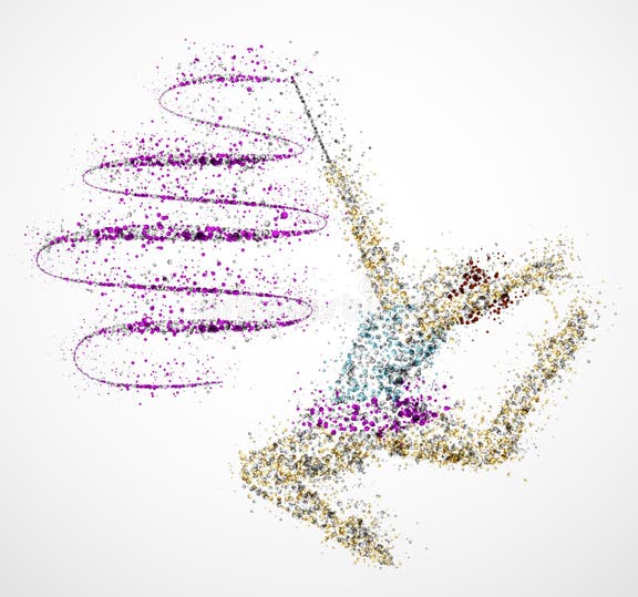 Abstract gymnast stock vector. Illustration of gymnast - 25314333