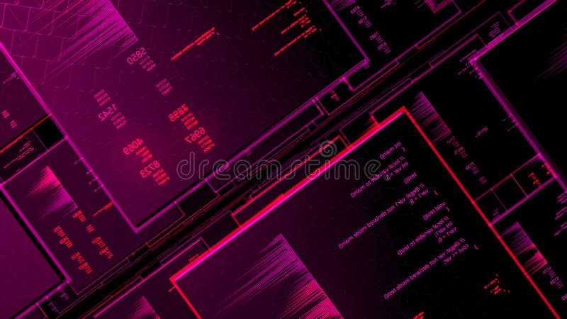 Data Decryption Screen with Text Decoding Window. Stock Illustration ...