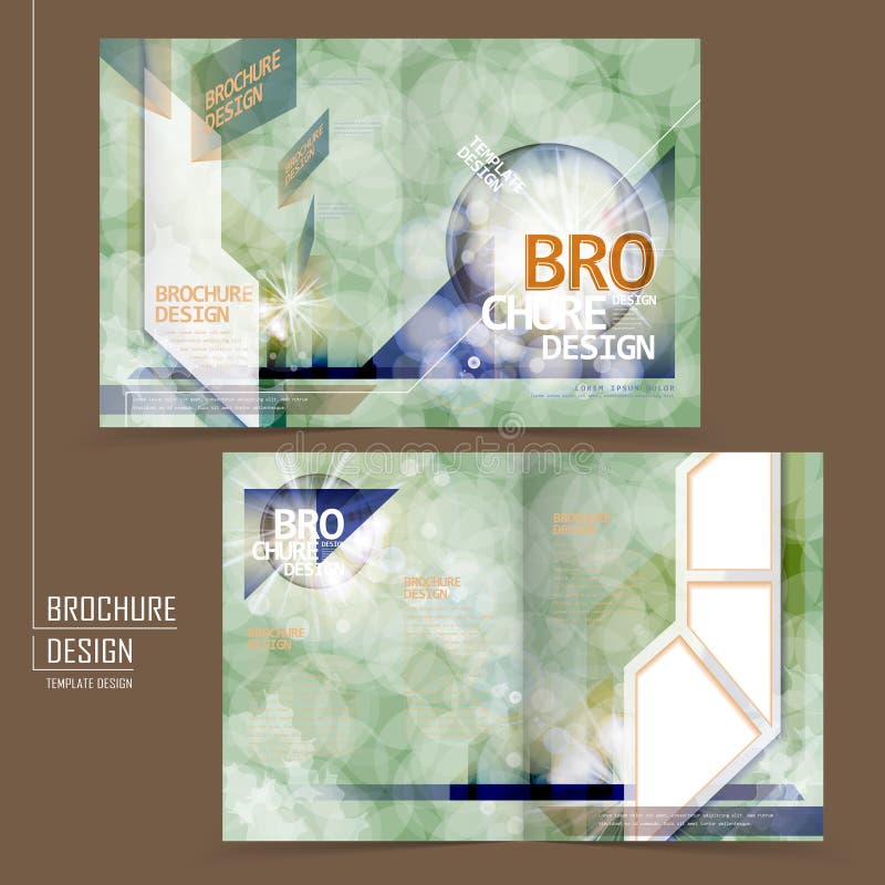 Abstract Half-fold Template Design Stock Vector - Illustration of ...