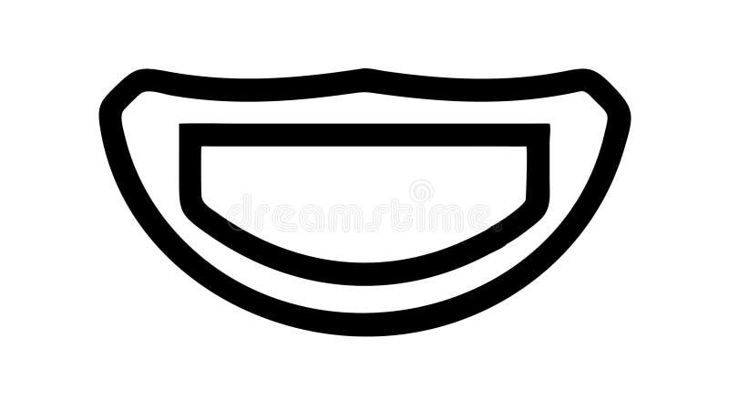Abstract Half Oval Shape Icon Flat Design Vector Art, Vector Design ...