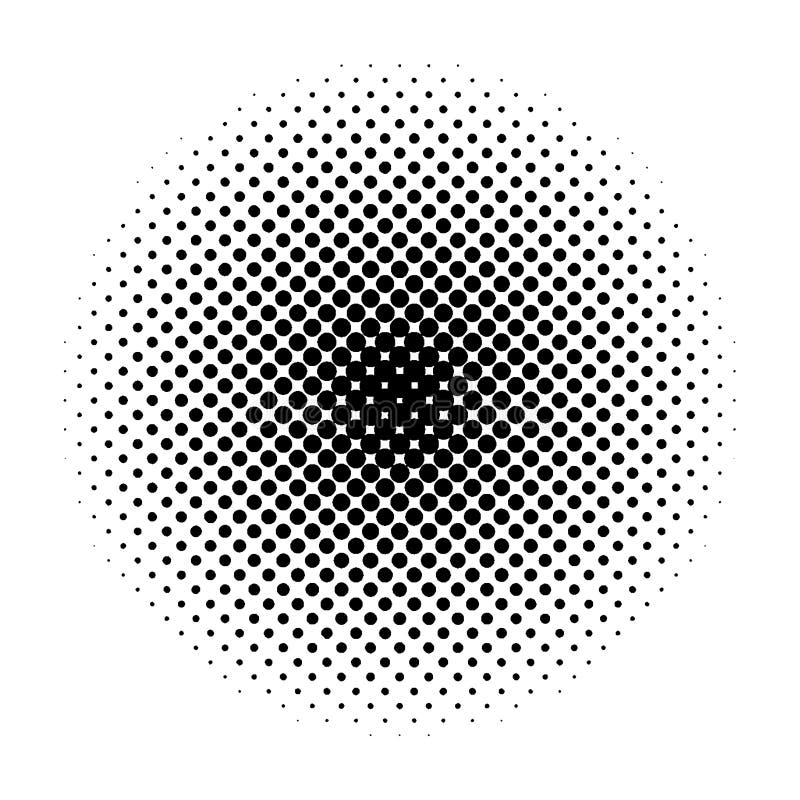 Circle Halftone. Abstract Halftone Background. Vector Illustration ...