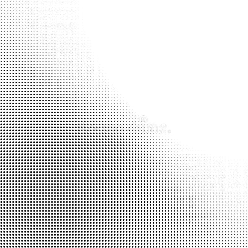 Abstract Halftone Background in Black and White. Dotted Vector Pattern Stock Vector ...