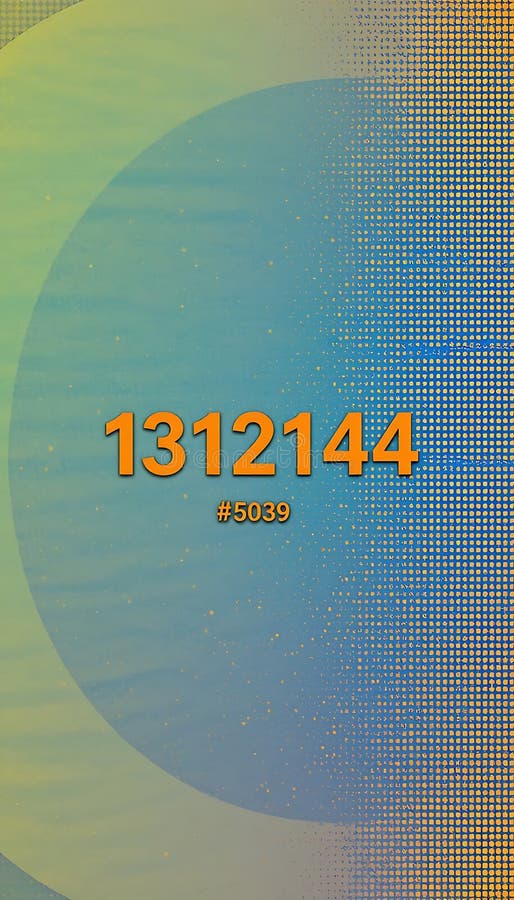 Abstract Halftone Background with Circles and Number Overlay for ...