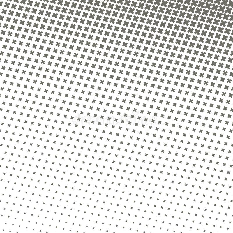 Abstract Halftone Background with Cross Shape Stock Vector ...