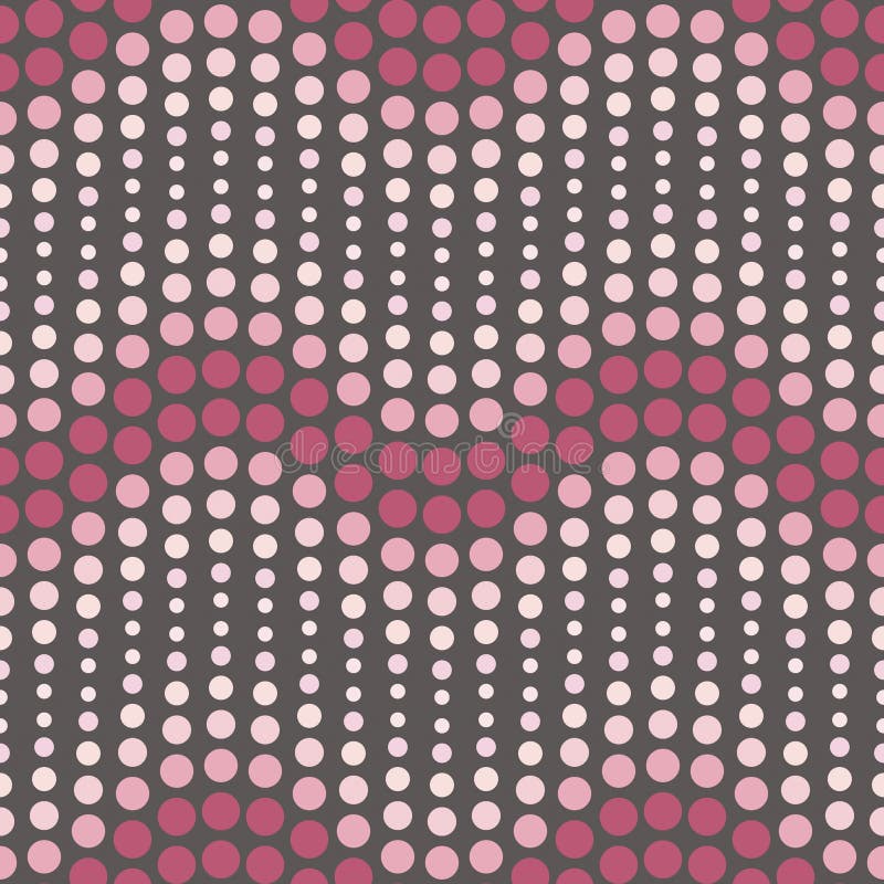 Vector Seamless Pattern with Wavy Lines from Dots of Different Sizes ...