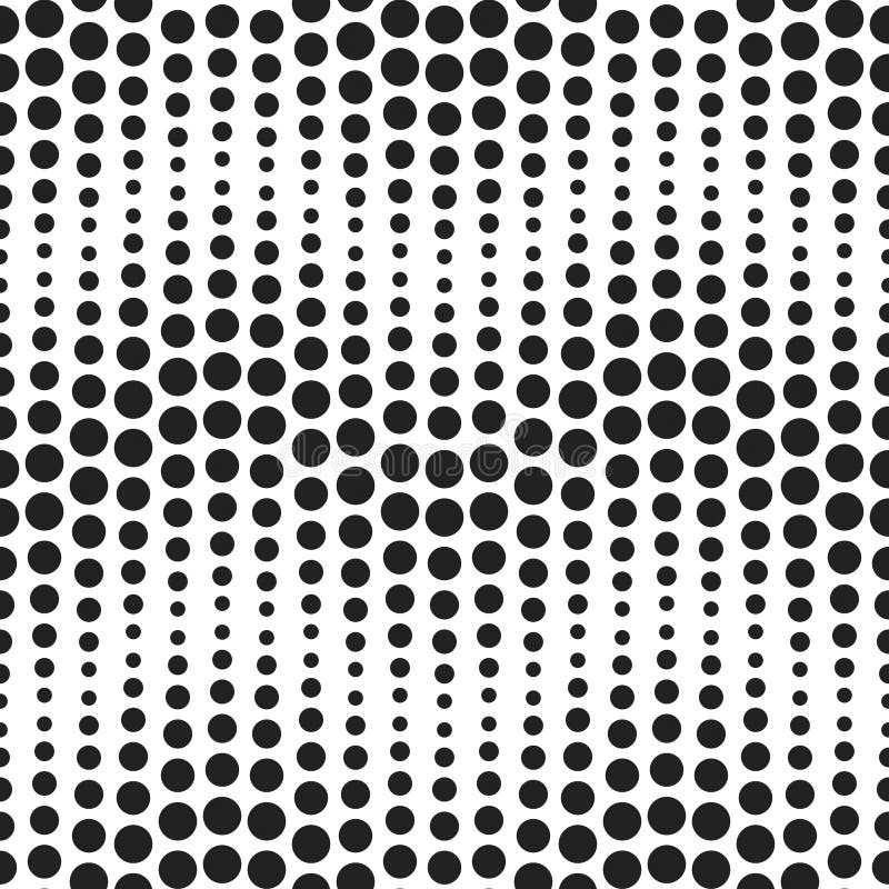 Vector Seamless Pattern with Dots Wavy Lines Stock Vector ...