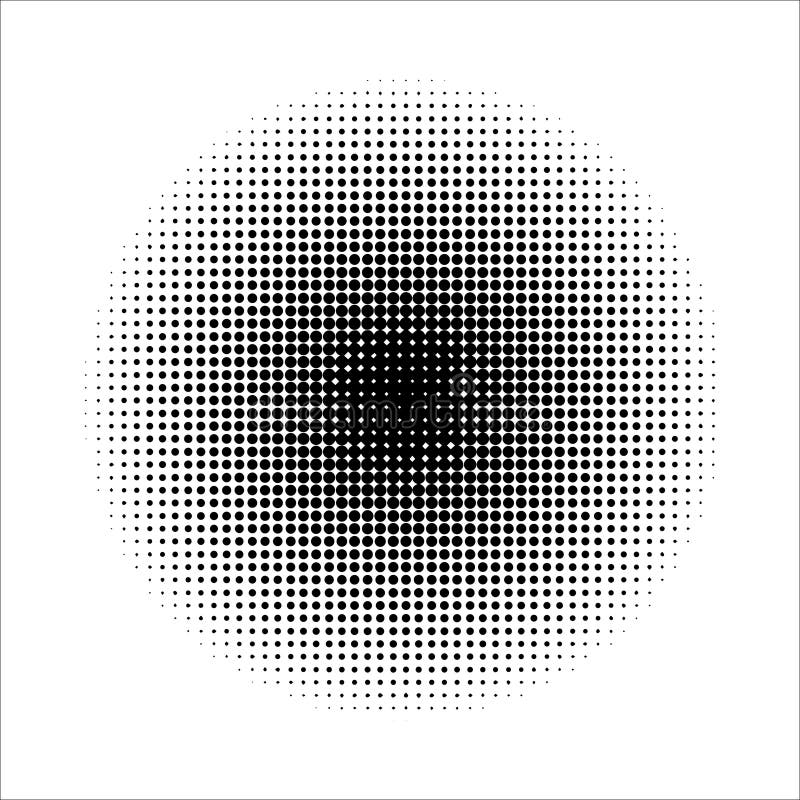 Abstract Halftone Circle of Dots Stock Illustration - Illustration of ...