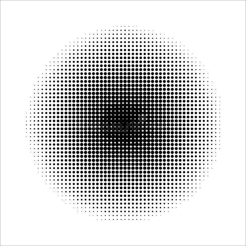 Abstract Halftone Circle of Dots Stock Illustration - Illustration of ...
