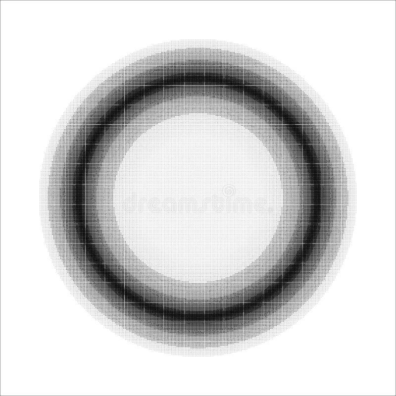 Abstract Halftone Circle of Dots Stock Illustration - Illustration of ...
