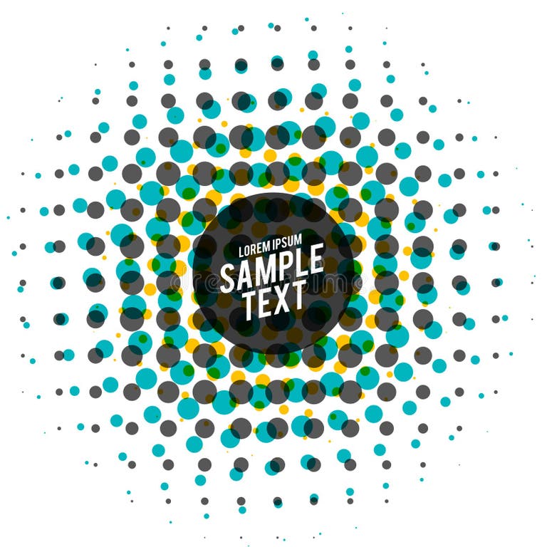 Abstract Halftone Design in Multi Colors Stock Vector - Illustration of ...