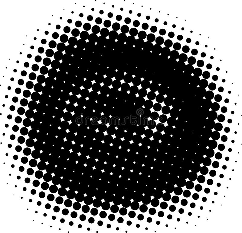 Abstract Halftone Design Round Spiral Template Stock Vector ...