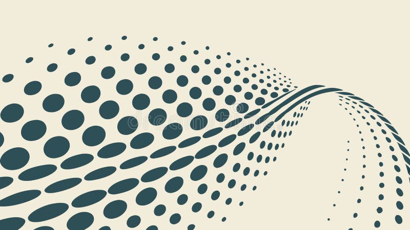 Abstract Halftone Dots Wavy Pattern Perspective Art Vector Design Generative AI Stock Vector ...