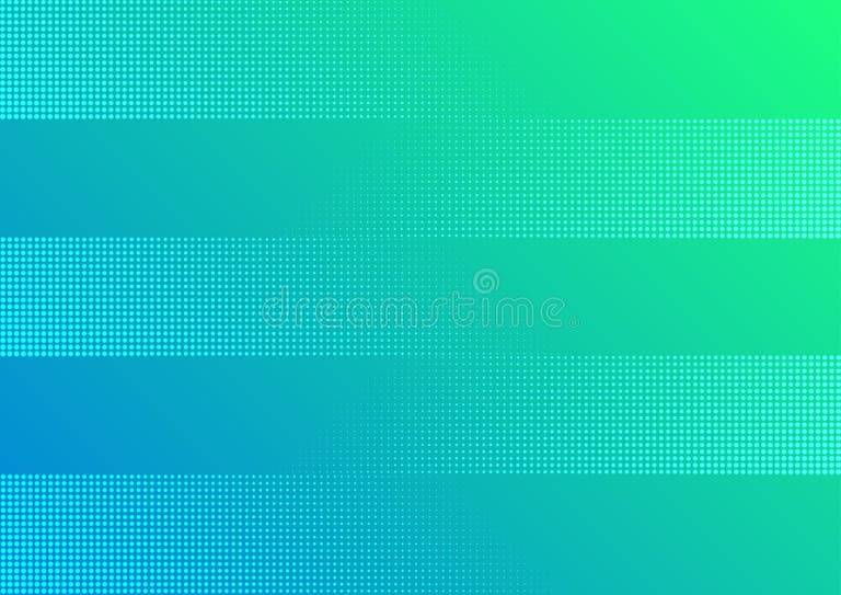 Abstract Halftone Dotted Bands Pattern in Blue and Green Gradient ...