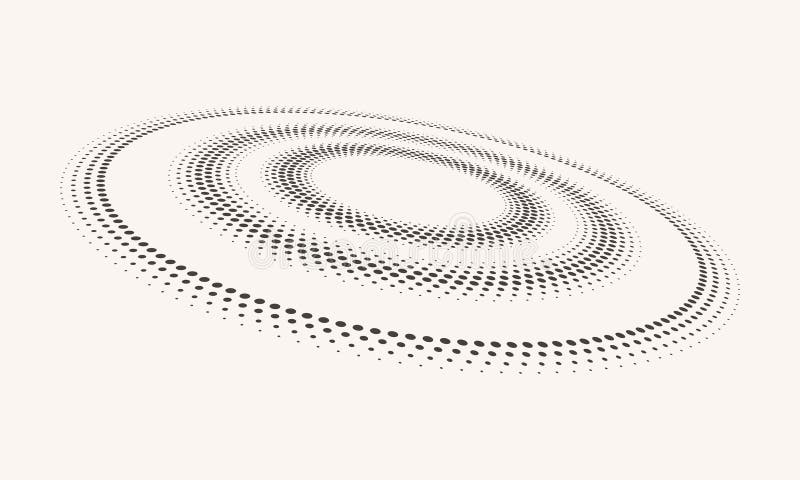 Abstract Halftone Dotted Circles Advertising Background. Ripple Optical ...