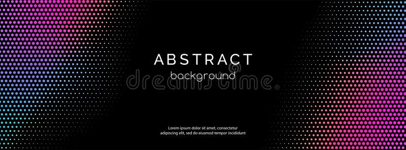 Abstract Halftone Dotted Dark Background with Copy Space for Text ...