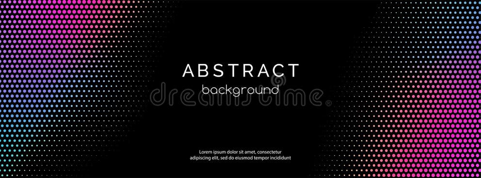 Abstract Halftone Dotted Dark Background with Copy Space for Text ...