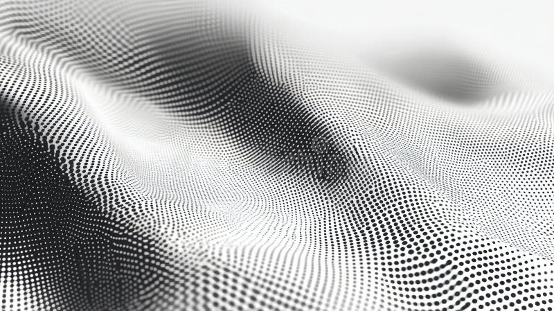 Abstract Halftone Gradient Dotted Pattern Creating Dynamic Design Flow ...
