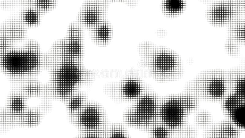 Abstract Halftone Pattern in Black and White with Organic Shapes Stock ...