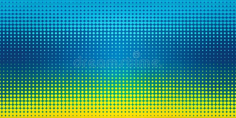 Abstract Halftone Pattern in Blue Yellow and Green Generative by AI ...