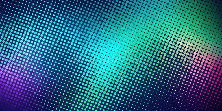 Abstract Halftone Pattern with Gradient Color Shift and Dynamic Dot ...