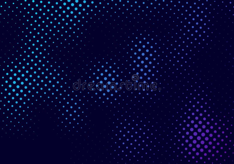 Abstract Halftone Pattern Motion Effect with Fading Dot Gradation Blue ...