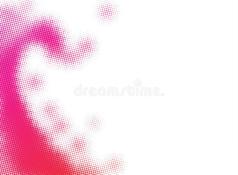 Abstract Halftone Pink Dotted Daub Stock Vector - Illustration of ...