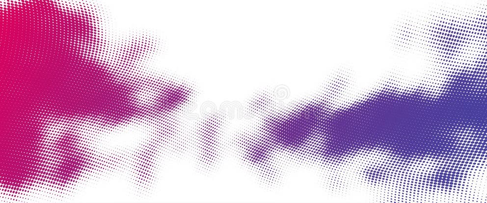 Abstract Halftone Pink and Violet Dotted Daub Stock Vector ...