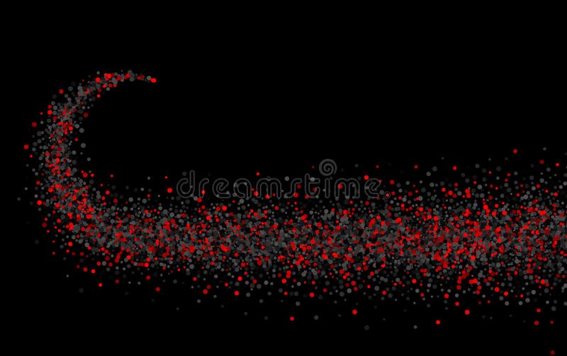 Abstract Halftone Red and Black Path Line Stock Vector - Illustration ...