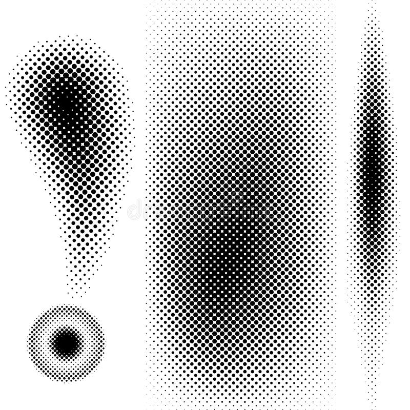 Abstract Halftone Set, Element. Stock Vector - Illustration of ...