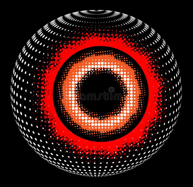 Abstract Halftone sphere stock vector. Illustration of modern - 58296645 Abstract Halftone sphere stock vector. Illustration of modern - 58296645