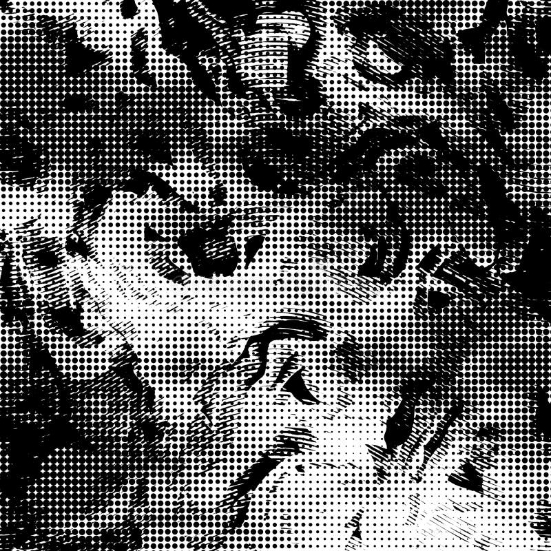 Abstract Halftone Texture with Copy Space for Text Abstract Geometric ...