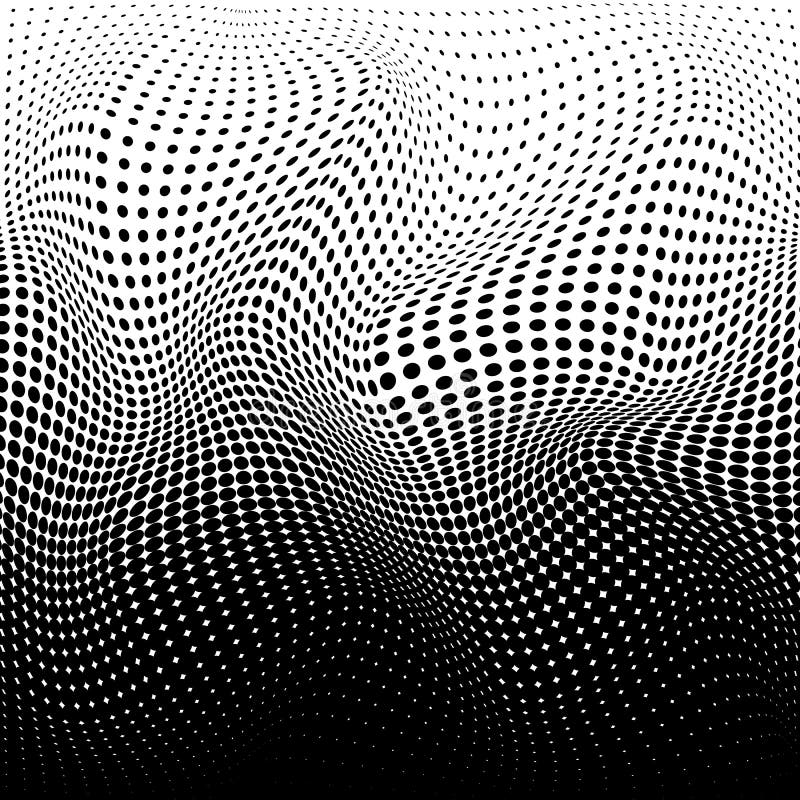 Abstract Halftone Texture. Motion Gradient Mesh Halftone Effect Stock ...