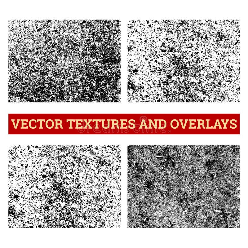 Abstract Halftone Vector Illustration. Grunge Textures and Overlays for ...