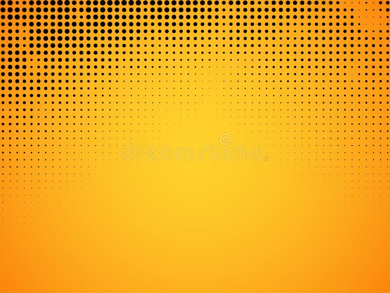 Abstract Halftone Yellow Background Stock Vector - Illustration of dots ...