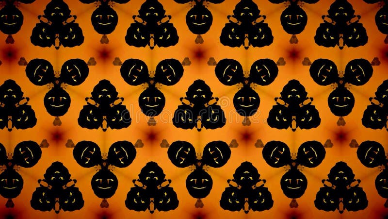 Abstract Halloween Pattern Wallpaper Stock Illustration - Illustration ...