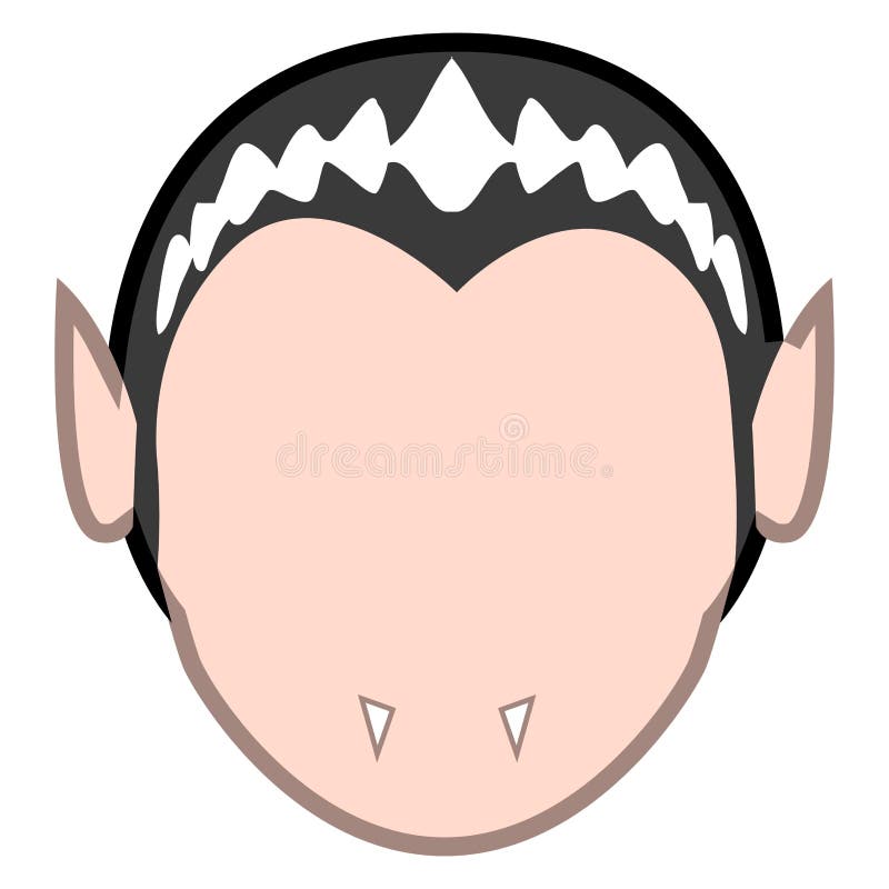 Vampire, boy at mask, eps. stock vector. Illustration of celebrities ...