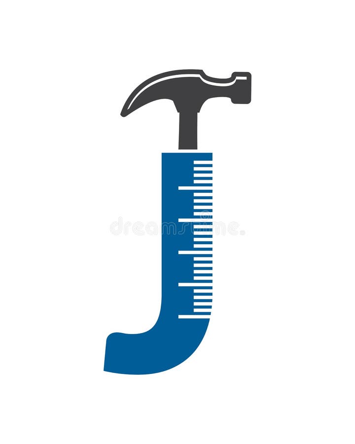 Hammer and Ruler Logo , Construction Logo Vector Stock Illustration ...