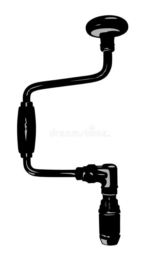 Abstract hand auger stock illustration. Illustration of decoration ...